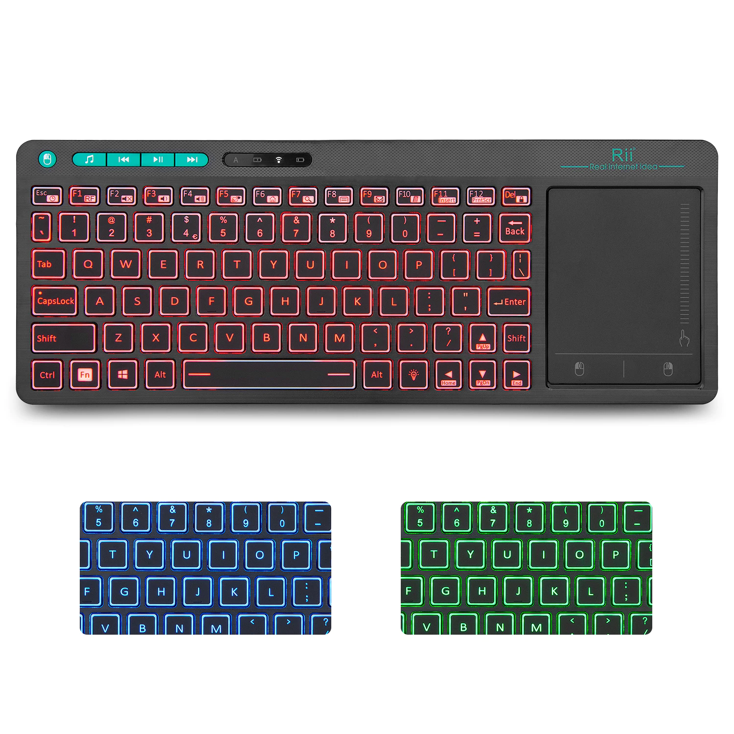 Rii K18 Plus 멀티미디어 무선 키보드 (37,011원/ 한국 무료배송) - 다이렉트 웨이